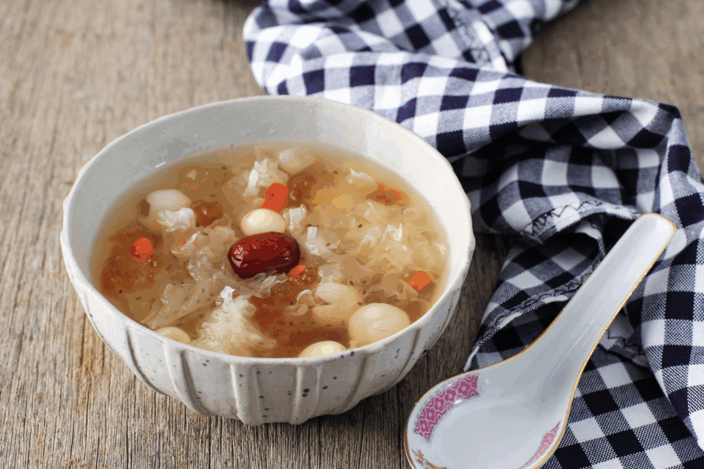 Soupe sucrée de Tremelle pour la peau et les cheveux - Lieux d Equilibre